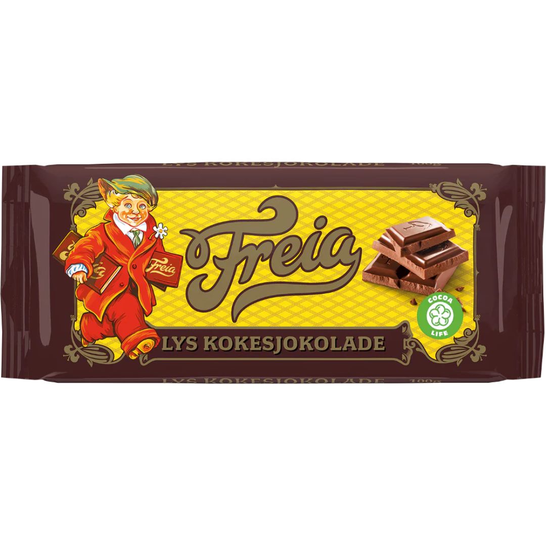 Freia Lys Kokesjokolade Milk Chocolate Baking Bar, 3.53oz – Cook Swedish