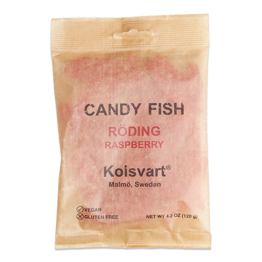 Kolsvart Roding Raspberry Swedish Candy Fish, 4.2oz – Cook Swedish