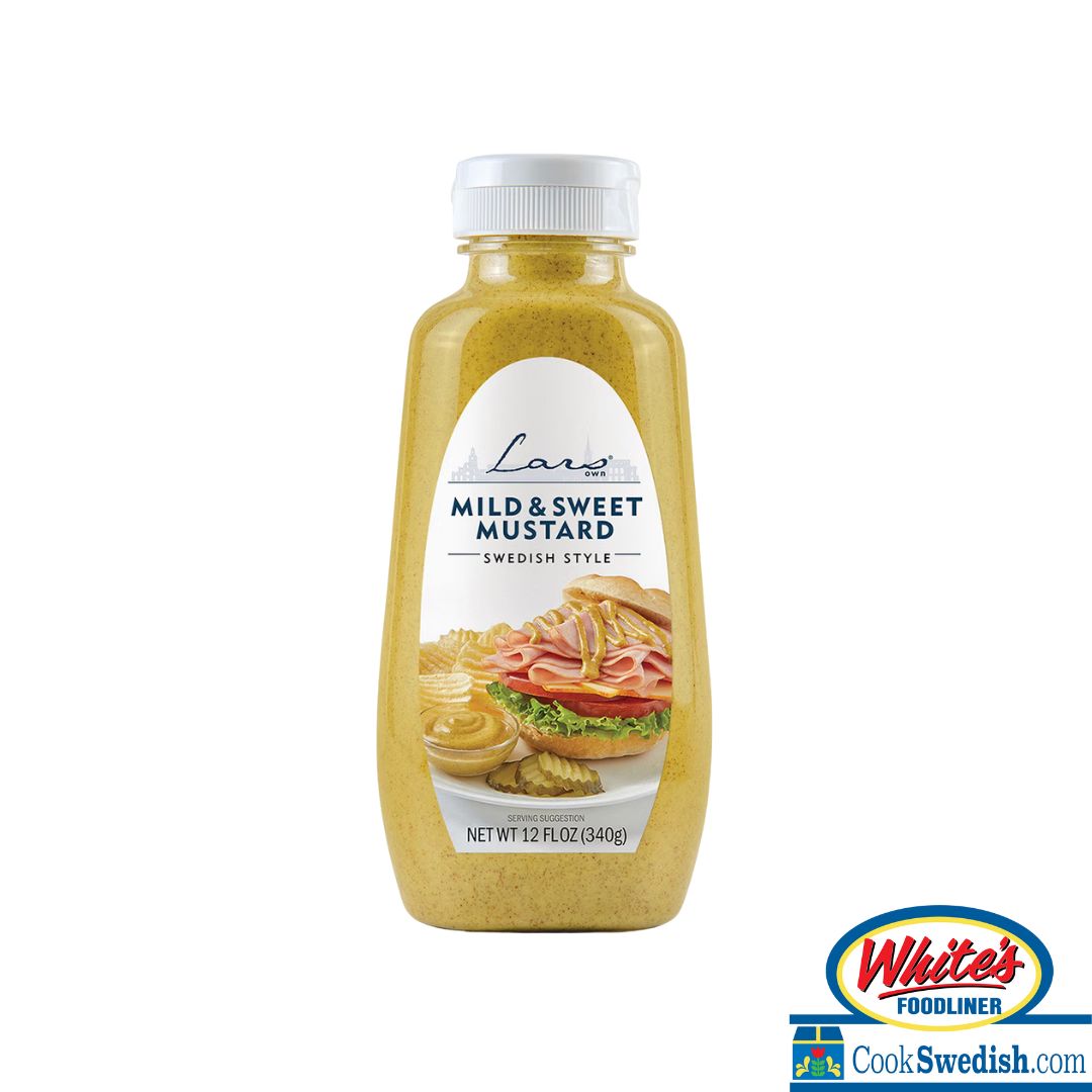 Lars Own Mild & Sweet Brown Mustard, 12oz – Cook Swedish