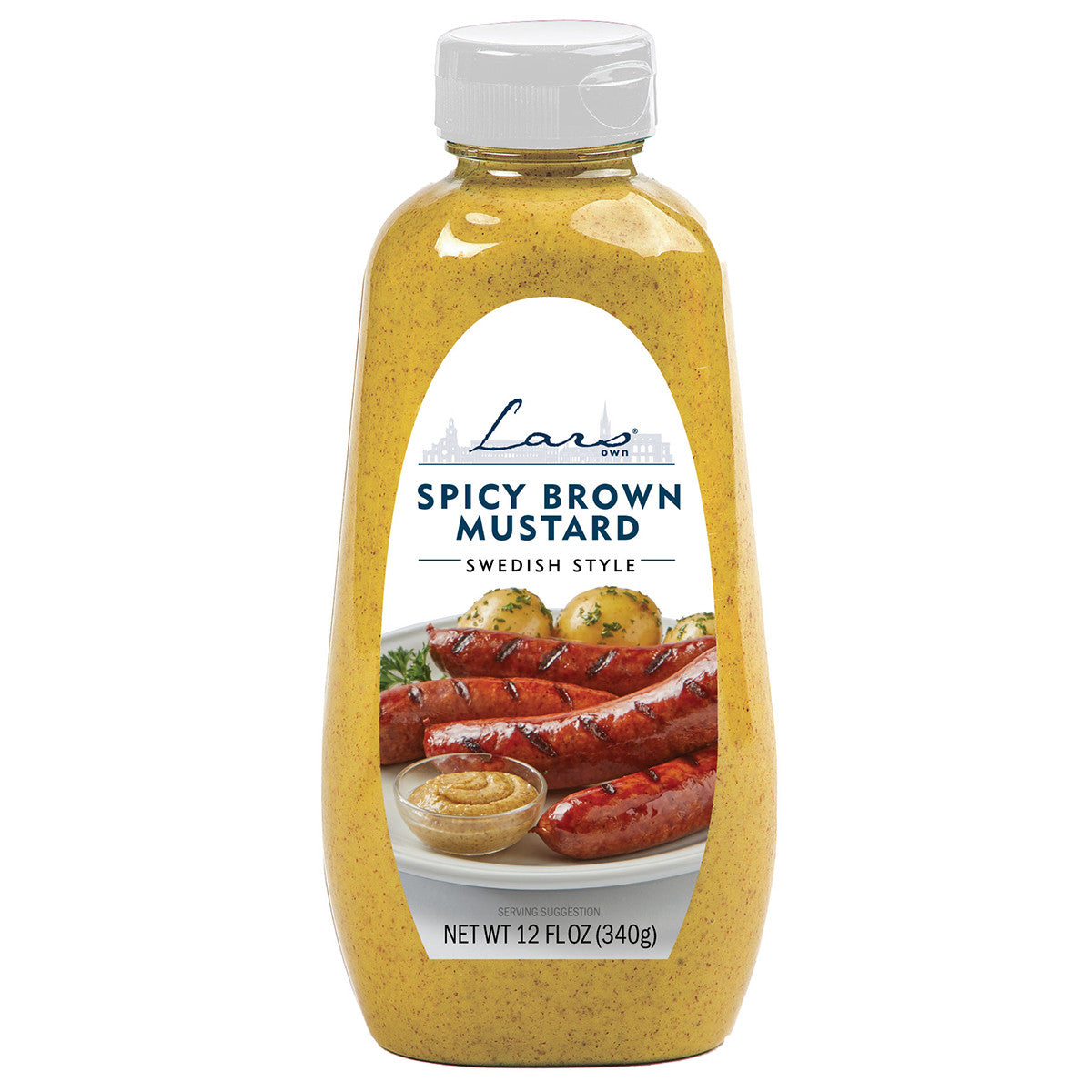Lars Own Spicy Brown Mustard, 12oz – Cook Swedish
