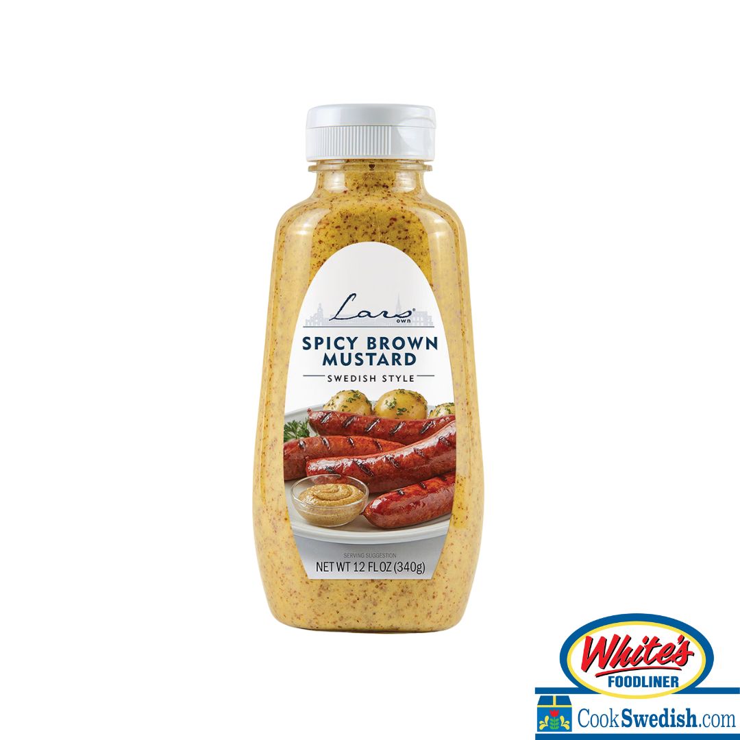 Lars Own Spicy Brown Mustard, 12oz – Cook Swedish