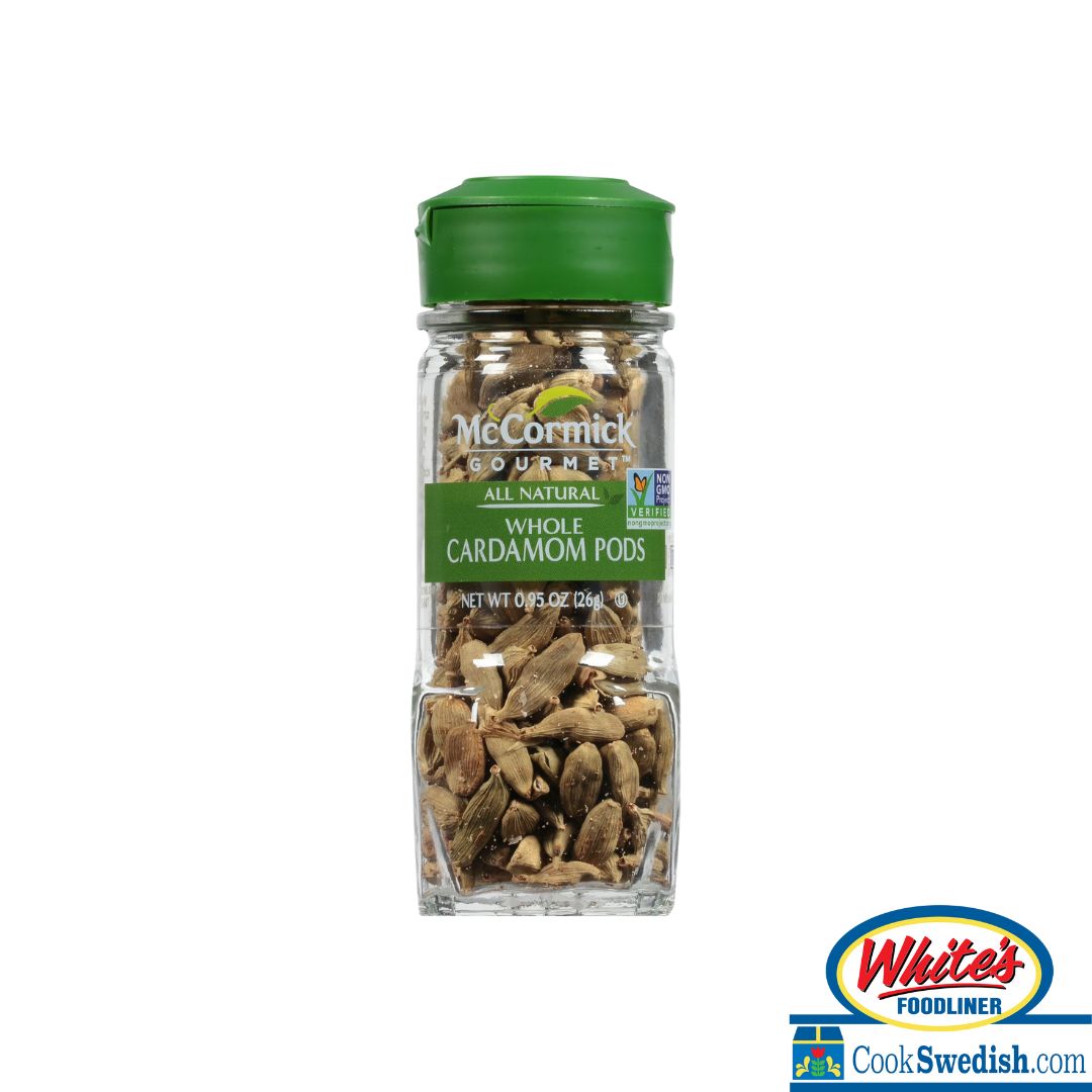 McCormick Gourmet All Natural Whole Cardamom Pods, .95oz – Cook Swedish
