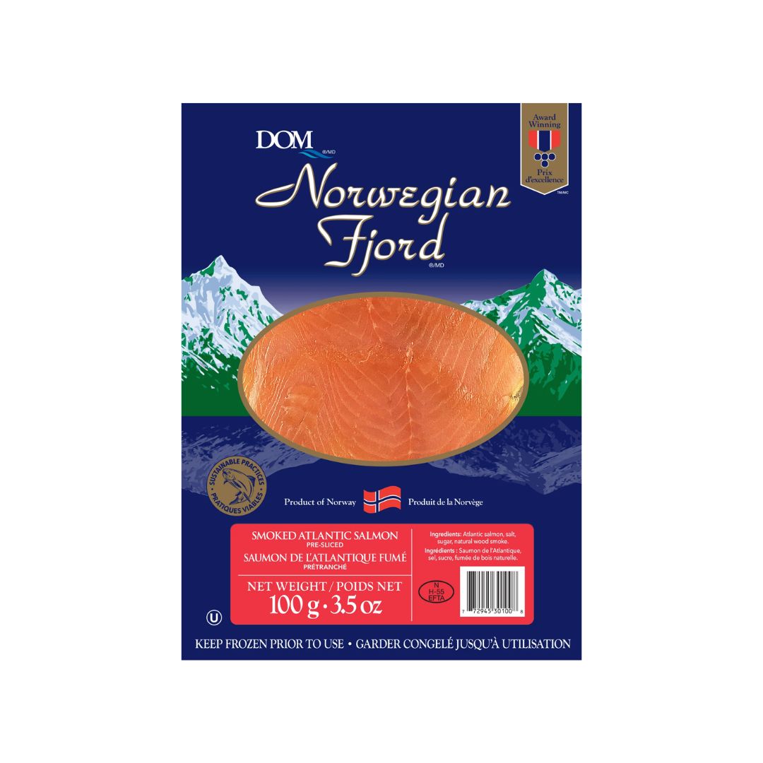 Norwegian Fjord Sliced Smoked Salmon, 3.5oz – Cook Swedish