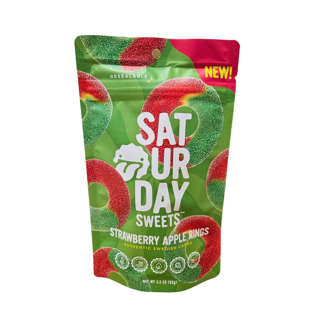 Saturday Sweets Strawberry Apple Rings, 3.2oz – Cook Swedish