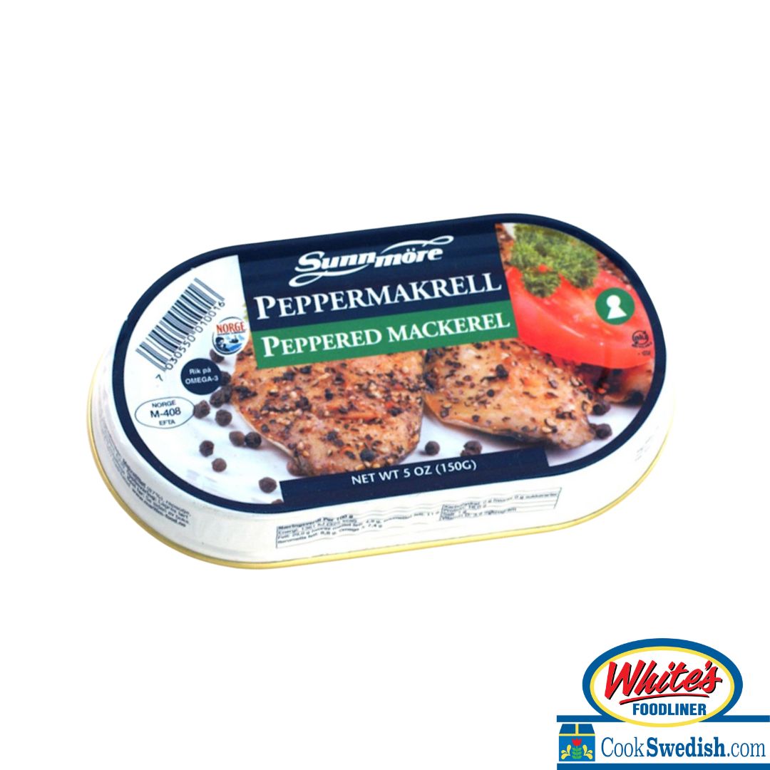 Sunnmore Peppered Mackerel Tin, 5oz – Cook Swedish