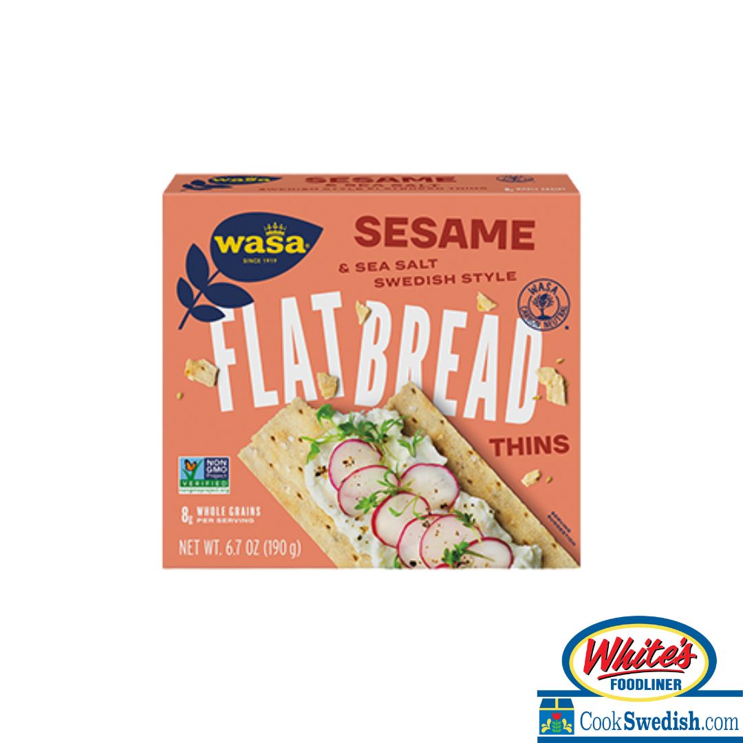 Wasa Sesame & Sea Salt Flatbread Thins, 6.7oz – Cook Swedish