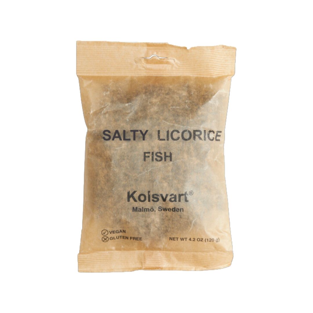 Kolsvart Salty Licorice Swedish Candy Fish, 4.2oz – Cook Swedish
